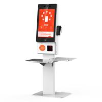 China 21.5 Inch Self Service Ordering Kiosk with Touch Display, Payment Processing and Ticket Printer for Restaurants for sale