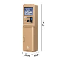 China 15-Inch Touch Screen Car Parking Payment Station with Intercom and Multi-Payment Options for In-Lane Entry for sale