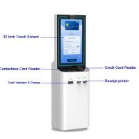 China 32-Inch Self-Service Payment Kiosk with Cash Acceptor, Credit Card Reader, and 80mm Thermal Printer for sale