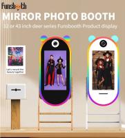 China Funsbooth Digital Smart Mirror Photobooth with 43-inch Touch Screen, HD Camera & Instant 4x6 Photo Printing for sale