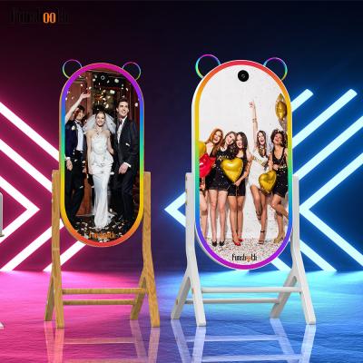 China Funsbooth 43-inch Interactive Touch Screen Photo Booth with Instant 4x6 Printing and Social Media Sharing for sale