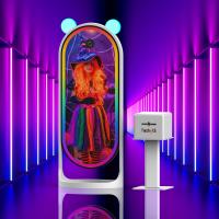 China Funsbooth 43-inch Mirror Photo Booth with Touch Screen & Printer for Weddings and Events for sale