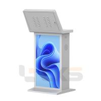 China Smart Digital Lectern Podium 43 Inch Display 21.5 Inch Touch Screen for Classroom Educational Equipment for sale