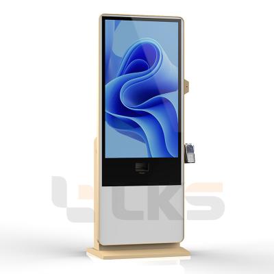 China 55 Inch Floor Standing Touch Screen Digital Signage Advertising Machine Android 1080p for sale