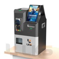 China User-Friendly Dual Screen Self Payment Kiosk with Cash Coin Handling 21.5 Inch for sale
