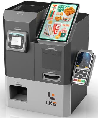 China Self-Service Payment Kiosk with Bill Acceptor & Smart Hopper - 1000 Note Capacity, 1500 Coin Holder for sale