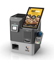 China All In One Self Service Kiosk Ordering Payment Machine 21.5 Inch Touchscreen for Restaurants Fast Food Stores for sale