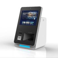 China Tabletop Self service kiosk hotel / Airport Check In Kiosk With Passport Scanner Key Card Dispenser And Payment Terminal For Hotel Airport Hospital for sale