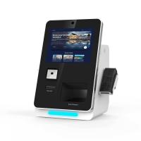 China Tabletop Self service kiosk hotel / Airport Check In Kiosk With Passport Scanner Key Card Dispenser And Payment Terminal For Hotel Airport Hospital for sale
