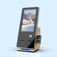 China Tabletop Self service kiosk hotel / Airport Check In Kiosk With Passport Scanner Key Card Dispenser And Payment Terminal For Hotel Airport Hospital for sale
