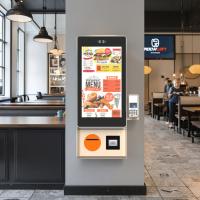 China 21.5 inch Self Service Kiosk with 80mm Thermal Printer and RFID NFC Reader for Payment and Check In for sale
