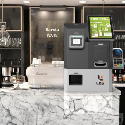 China 15 Inch Self Service Kiosk with Barcode Scanner 100-240V for Hotel Check In and Payment for sale
