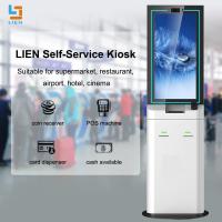 China LIEN LKS-8379 Self Service Kiosk 15-32 Inch Touch Screen Floor Standing Check In Kiosk 100-240V for sale