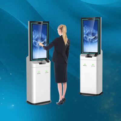 China LIEN LKS-8379 Self Service Kiosk 15-32 Inch Touch Screen Floor Standing Check In Kiosk 100-240V for sale