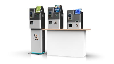 China Supermarket Payment Kiosk 24 Hour Unmanned Self Service Payment Terminal Intelligent Automatic Checkout Kiosk for sale
