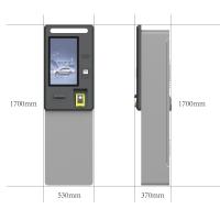 China Parking Payment Kiosk With 21.5 Inch High Brightness  Cash Payment Waterproof Ip65 for sale