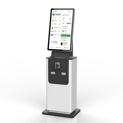China Floor Standing Unattended Bill Payment Kiosk Cash Accept Thermal Printer Self‑Service Machine for sale