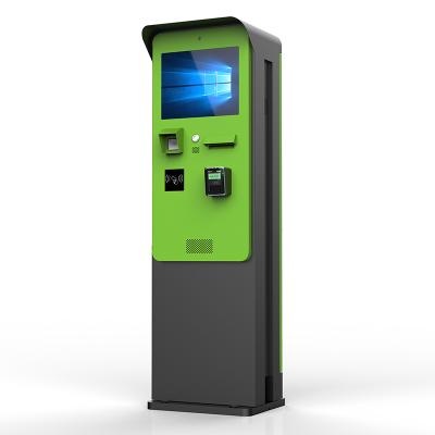 China LKS Outdoor Waterproof Dustproof Sunlight Visible QR Code Bank Card Cash Payment Parking Lot Kiosk for sale