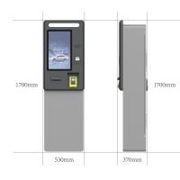 China Floor Standing Outdoor Parking Kiosk IP65 Weatherproof Self Service Parking Payment Kiosk for sale