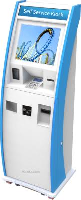 China Custom Bill Payment Kiosk 24 inch Touch Screen ATM with Card Reader and Cash Dispenser for sale