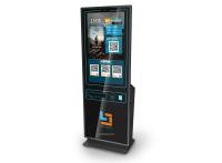 China 43 inch Free Standing Self-Service Payment Kiosk with Card Dispenser and Cash Acceptor 110-240V for sale