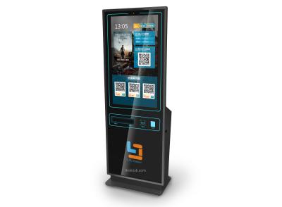 China 43 inch Free Standing Self-Service Payment Kiosk with Card Dispenser and Cash Acceptor 110-240V for sale