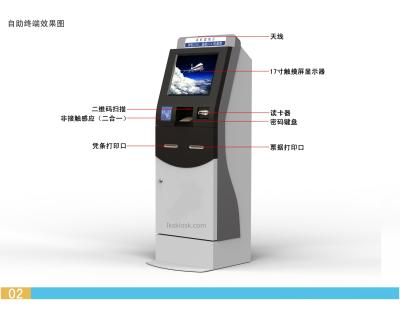 China LKS 43 Inch Self Service Kiosk Airline Ticket Vending Machine IP65 1 Year Warranty for sale