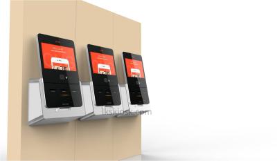 China 21.5 inch Wall Mounted Multifunctional Card Dispenser Kiosk with Touch Screen and 110-240V Power Supply for sale