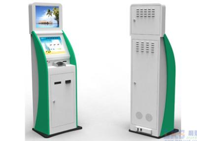 China Cash Payment Kiosk Terminal with Cash Acceptor and Bank Card Reader 17 inch Touch Screen for sale