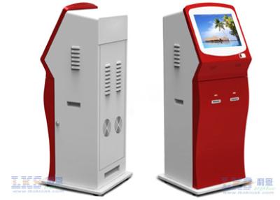 China Indoor Free Standing Card Dispenser Kiosk with 17-19 inch Touch Screen for Banking Applications - 1.5-2.5mm Steel Construction for sale