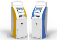 China Thermal Printer Self Service Kiosk Touchscreen 17 inch with Cash Payment Coin Acceptor for sale