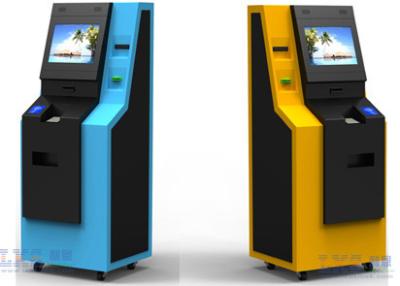 China Free Floor Standing Bank ATM Kiosk with Cash Dispenser 17 inch Touch Screen 220V for sale