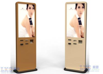 China 32 Inch LCD TFT Free Standing Self Service Kiosk with Touch Screen and Card Reader for sale