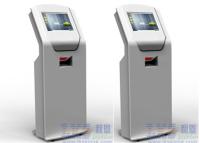 China Saw Touch Screen Free Standing Kiosk 17 inch Self Payment System with Barcode Scanner for sale