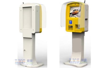 China Linux Ticket Vending Machine 17 inch Touch Screen Self Service Kiosk with Card Reader for sale