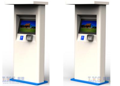 China Waterproof Outdoor Ticket Vending Kiosk with 17-19 Inch High Bright Display for Parking Lot Applications for sale
