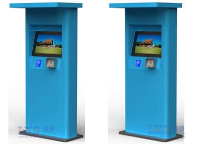 China Waterproof Free Standing Self Ordering Kiosk 17 inch Multi Payment Touch Screen for sale