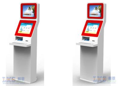 China 17 inch Dual Screen Touch Screen LCD Monitor Self Service Information Kiosk 110-240V for sale