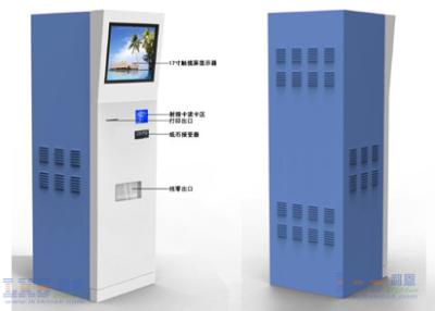 China Freestanding Waterproof Outdoor Touch Screen Self Ordering Kiosk 17 Inch with Ticketing Printer for sale