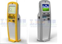 China Freestanding Hotel Check In Kiosk Terminal 17 inch Touch Screen Self Service Information Kiosk for sale