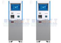 China Public Linux Network Multimedia Touch Screen Half Outdoor Kiosk 17 inch with Barcode Scanner for sale