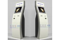 China Self Service Kiosk 17 Inch Touch Screen with Card Reader for Hotel and Supermarket Checkout for sale