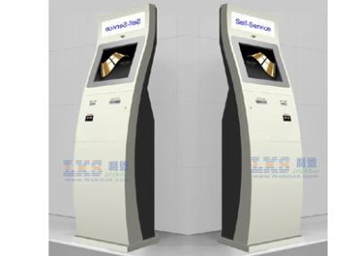 China Self Service Kiosk 17 Inch Touch Screen with Card Reader for Hotel and Supermarket Checkout for sale