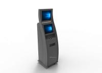 China 17 Inch Free Standing Motorized Kiosk for Indoor Internet Payment with Pass Book Printer for sale