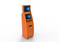 China 24 Inch Free Standing Kiosk Touch Monitor with 2D Barcode Scanner 250cd/m2 Brightness for sale