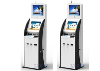 China Multifunction Payment Kiosk 17 inch Touch Screen Self Service ATM with Bankbook Printer and Cheque Scanner for sale