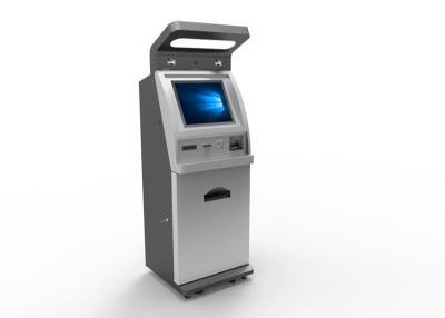 China Healthcare Kiosk 19 Inch Touch Screen Self Service Kiosk with A4 Printer and Card Reader for sale