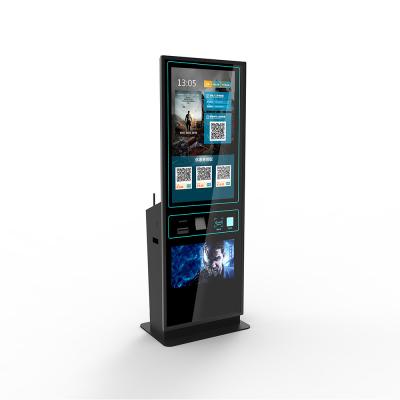 China Indoor Free Standing Self Service Kiosk 42 Inch LCD Touchscreen with Barcode Scanner 110-240V for sale