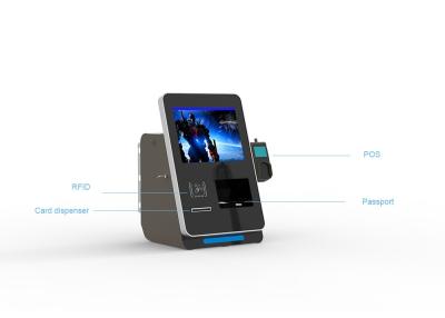 China Passport scanner with card reader pos payment kiosk for sale