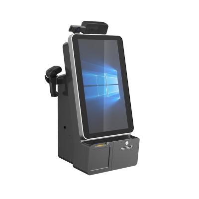 China Wall Mounted Self-Service Checkout Kiosk with 17 Inch Touch Screen and Thermal Printer for sale